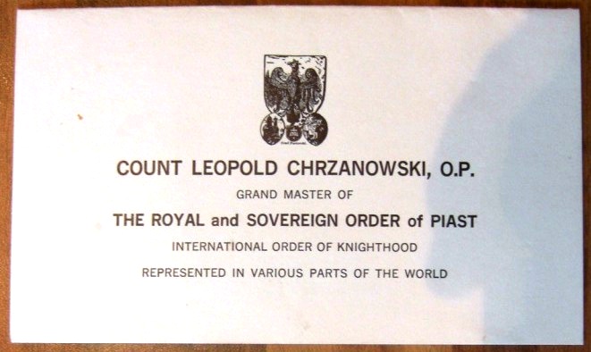 The Order of Piast and the San Luigi Orders – The Abbey-Principality of ...