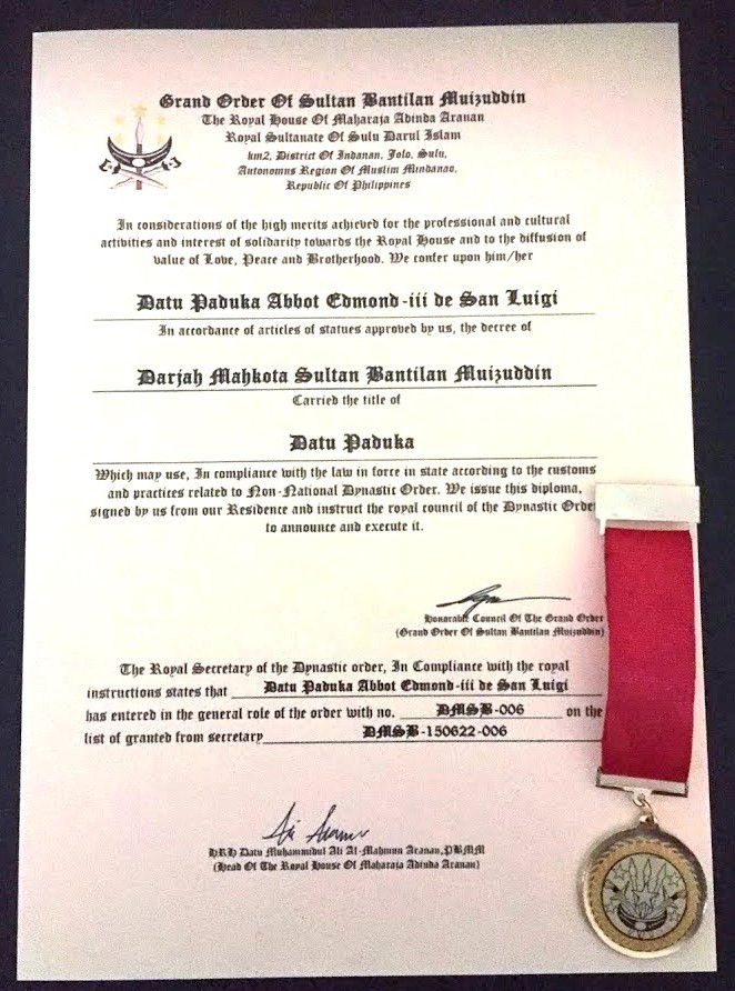 The Prince-Abbot receives the title of Datu Paduka – The Abbey ...