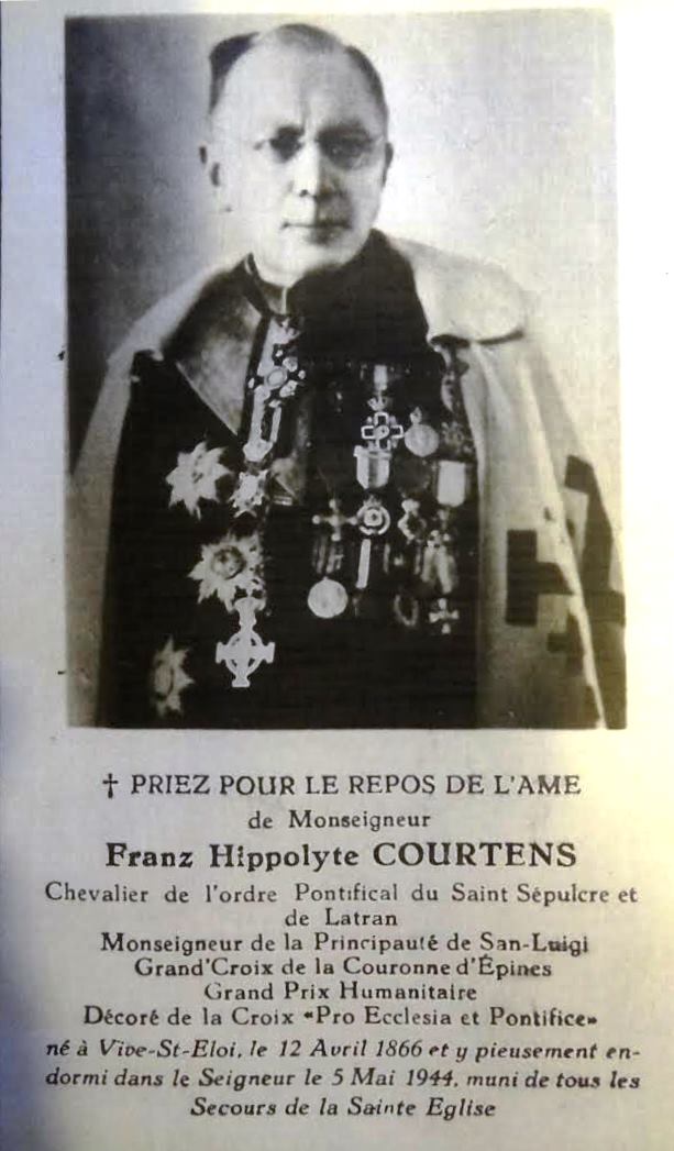 Members of the San Luigi Orders: Mgr. Franz Courtens – The Abbey ...
