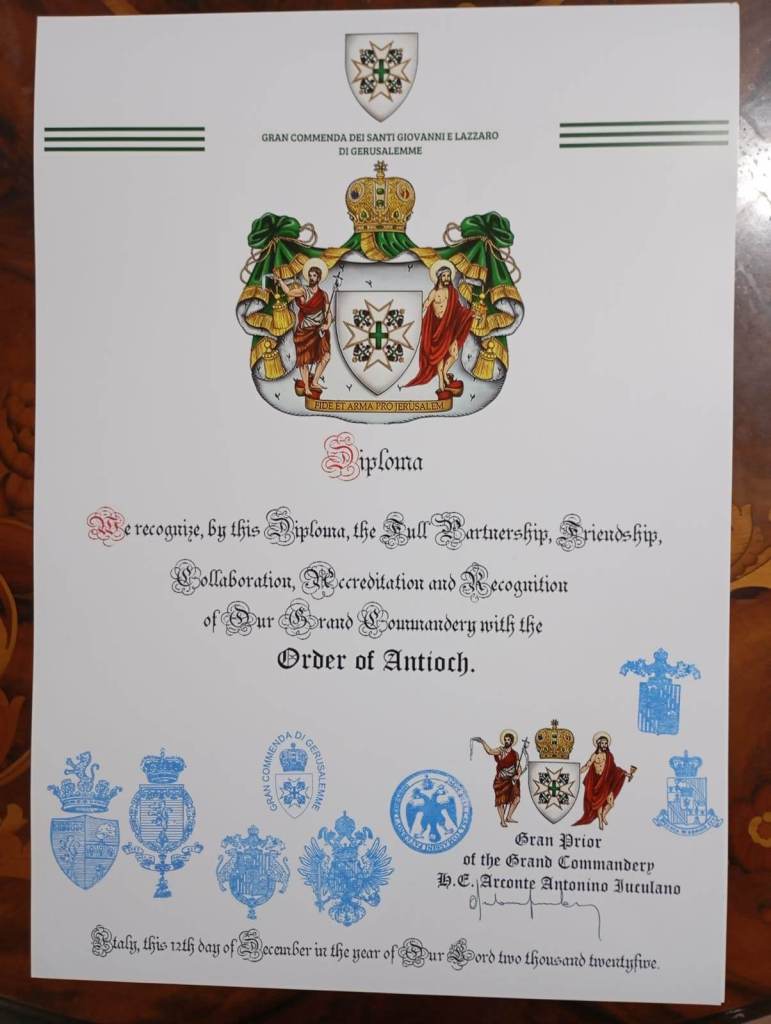 Partnerships with the Gran Commenda di Santi Giovanni e Lazzaro di ...